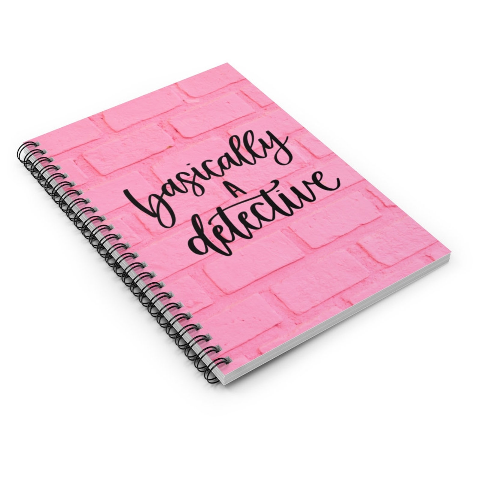 Basically a Detective Spiral Notebook Ruled Line | Etsy