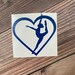 Dance Decal Dancer Decal Dance Heart Decal Vinyl Decal Car Decoration ...