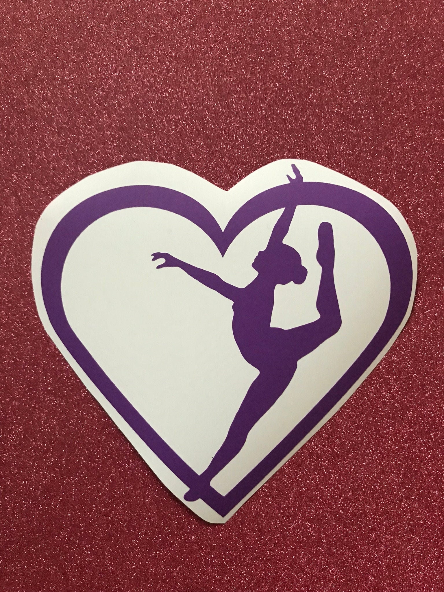 Dance Decal Dancer Decal Dance Heart Decal Vinyl Decal | Etsy