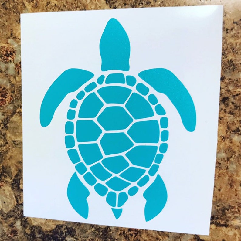 Sea Turtle Decal Sea Turtle Sticker Car Decal Vinyl | Etsy