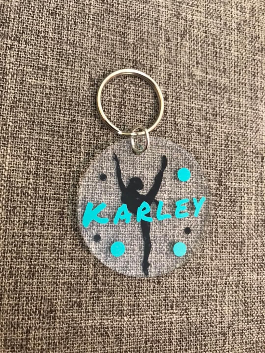 Dance Keychain - Personalized Dance Bag Tag - Dancer Gift - Team Gift ...