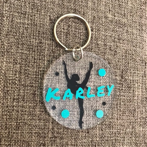 Personalized Dancer Keychains Dance Team Cheer Squad Gift - Etsy