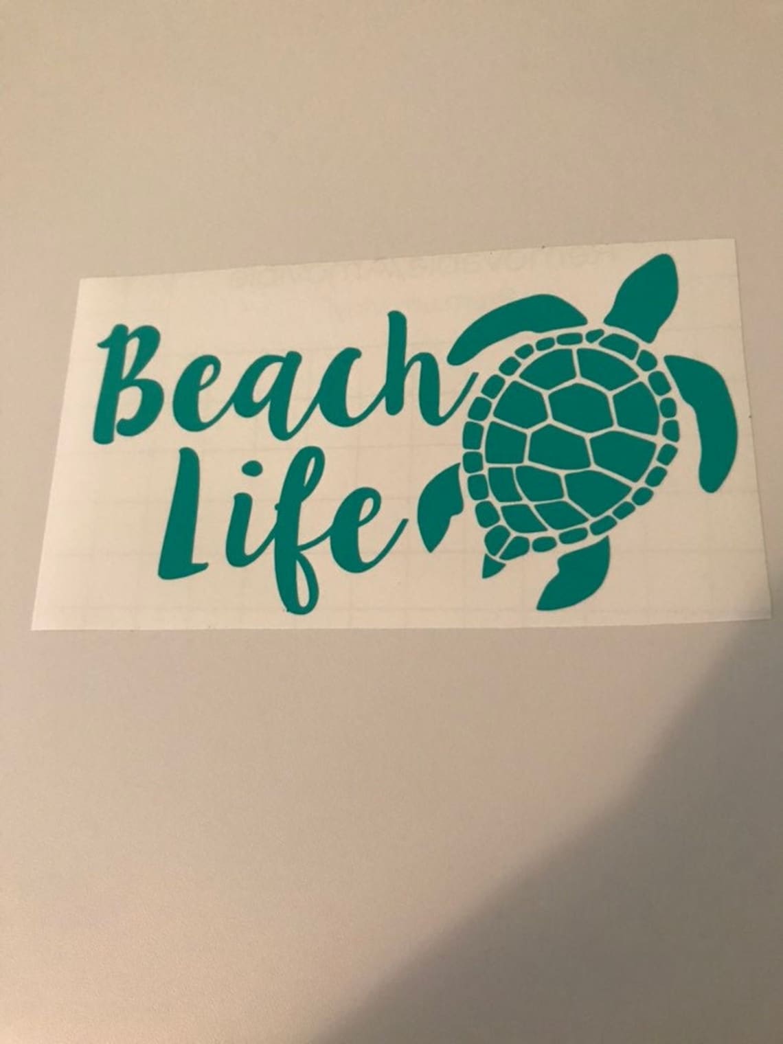 Beach Life Decal Sea Turtle Decal Sea Turtle Car Sticker - Etsy