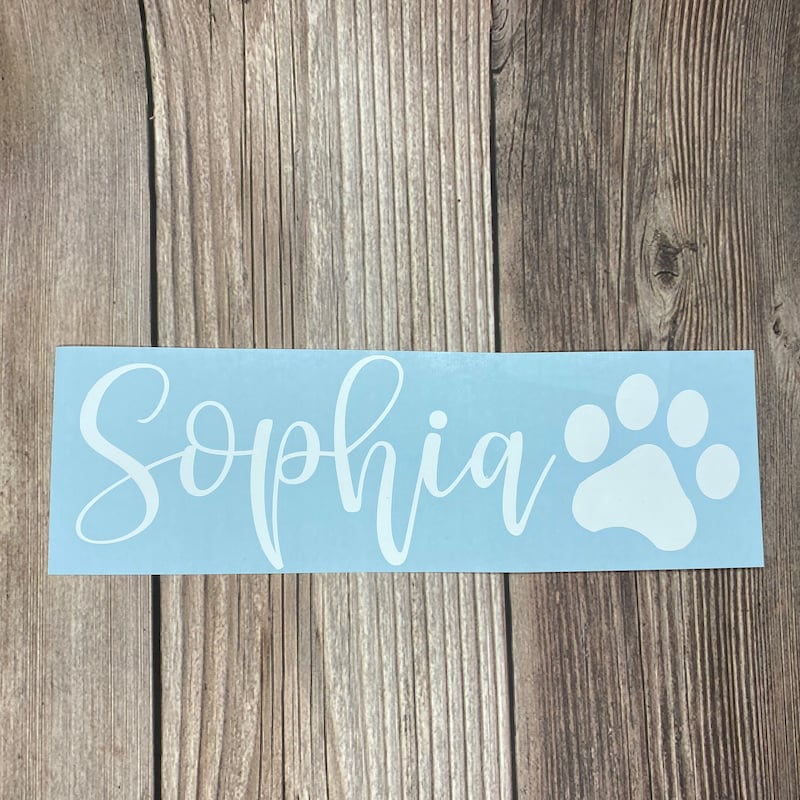 Dog Name Wall Decals - Etsy