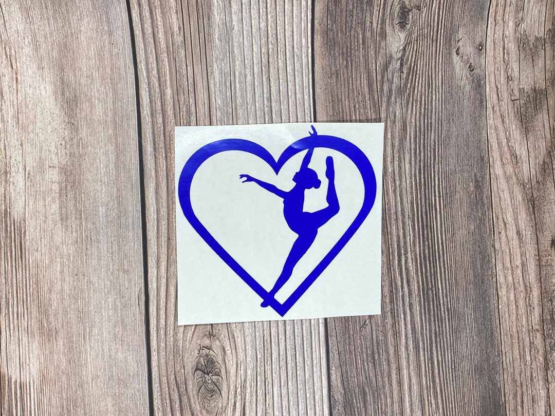 Dance Decal - Dancer Decal - Dance Heart Decal - Vinyl Decal - Car ...