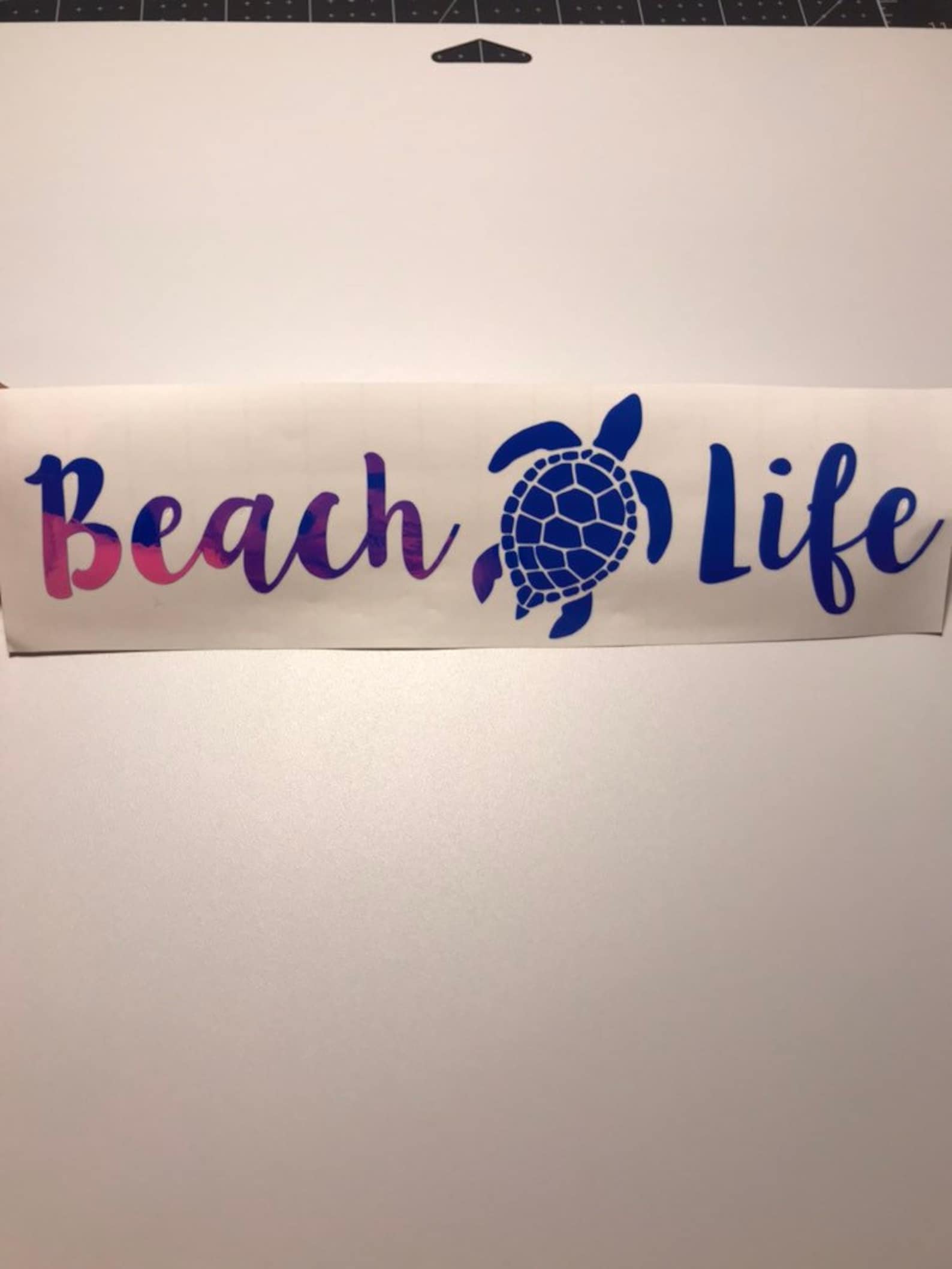 Beach Life Decal Sea Turtle Decal Sea Turtle Car Sticker | Etsy