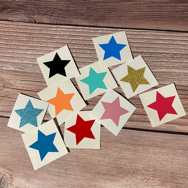 White Stars 1 Inch Stickers - Etsy
