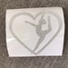 Dance Decal Dancer Decal Dance Heart Decal Vinyl Decal Car Decoration ...
