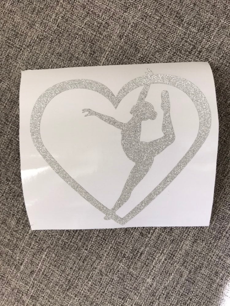 Dance Decal Dancer Decal Dance Heart Decal Vinyl Decal | Etsy