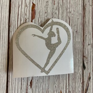 Dance Decal - Dancer Decal - Dance Heart Decal - Vinyl Decal - Car ...