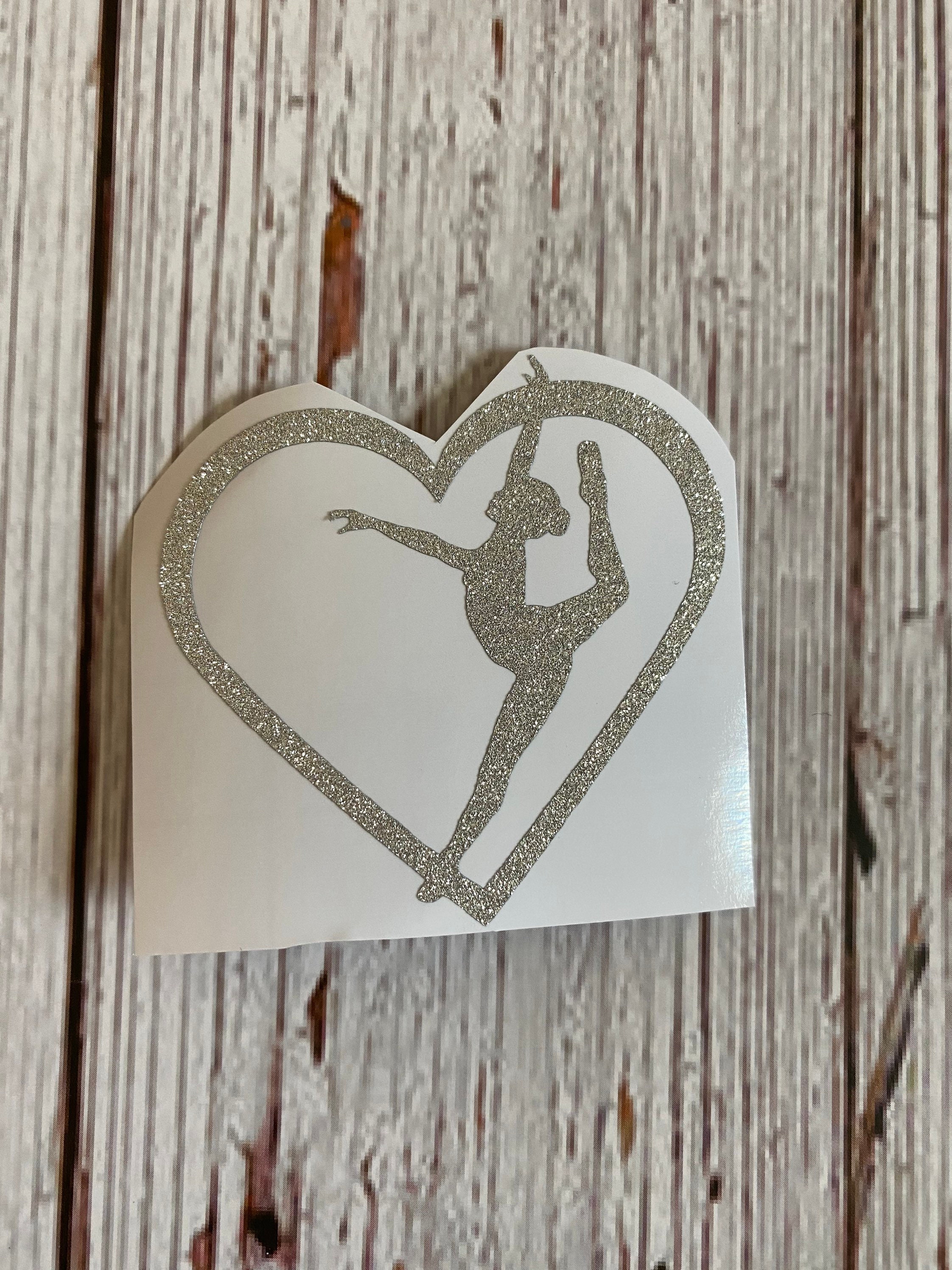 Dance Decal Dancer Decal Dance Heart Decal Vinyl Decal | Etsy