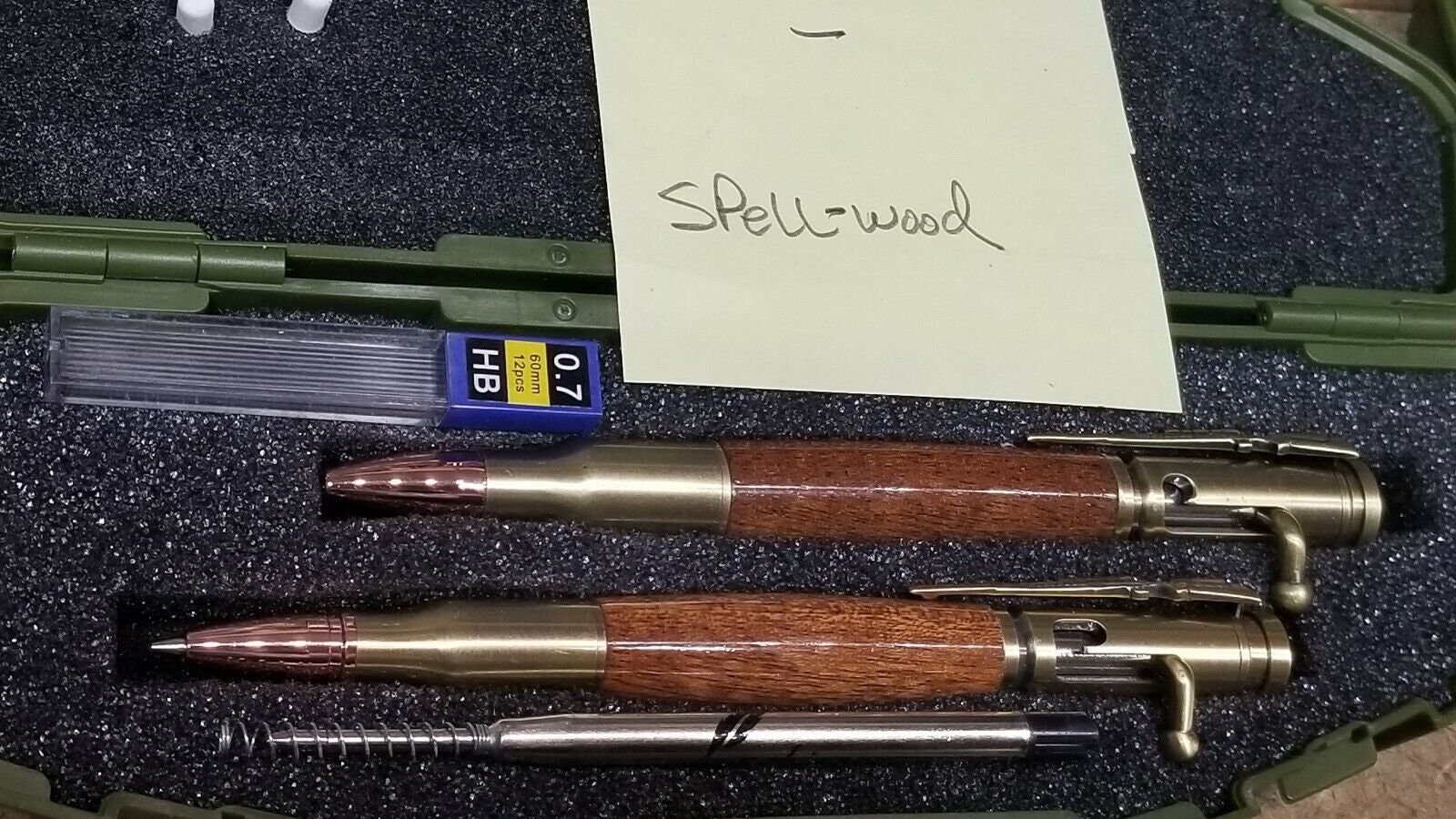 Handmade Full Set 30 Caliber Magnum Bolt Action Bullet Ink Pen Pencil ...