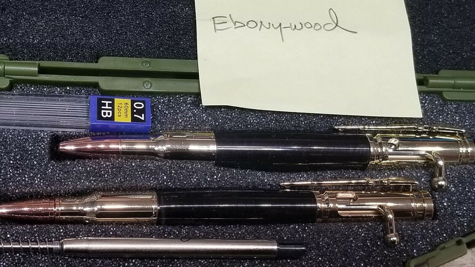 Handmade Full Set 30 Caliber Magnum Bolt Action Bullet Ink Pen Pencil ...