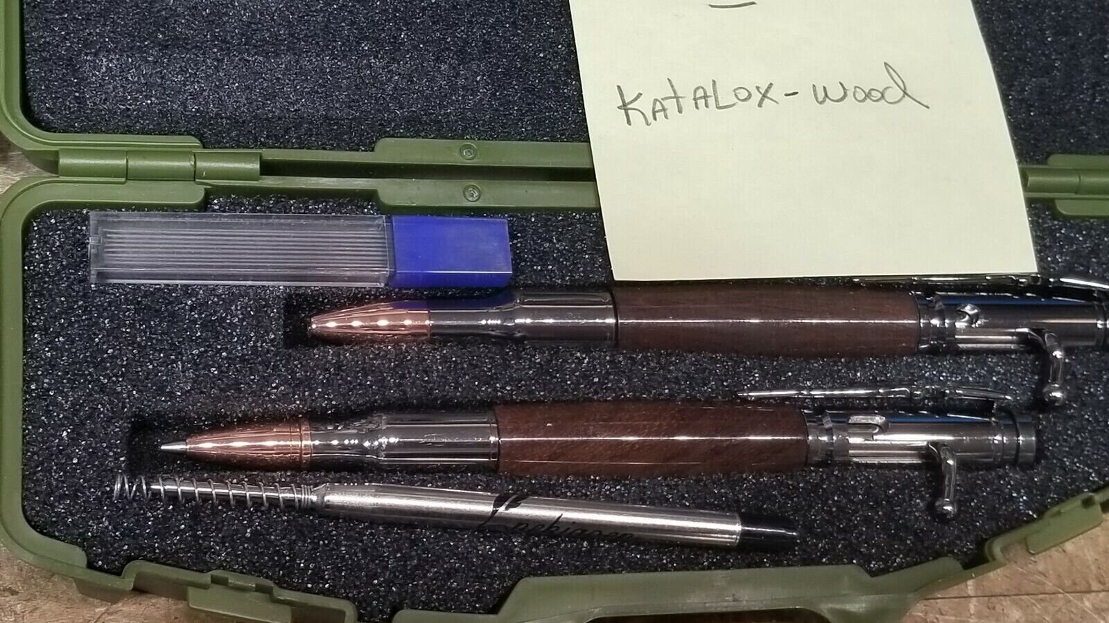 Handmade Full Set 30 Caliber Magnum Bolt Action Bullet Ink Pen Pencil ...