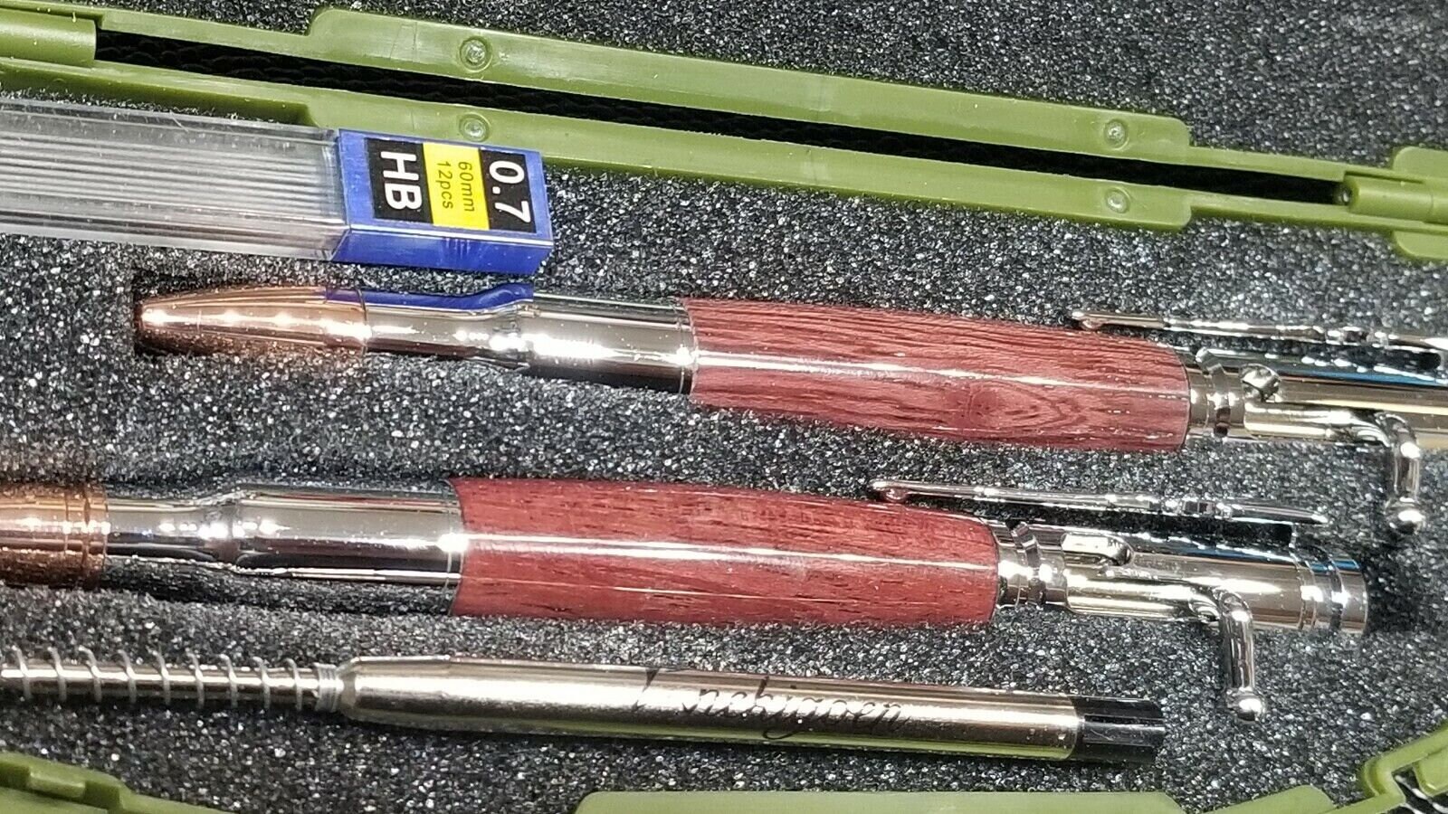 Handmade Full Set 30 Caliber Magnum Bolt Action Bullet Ink Pen Pencil ...