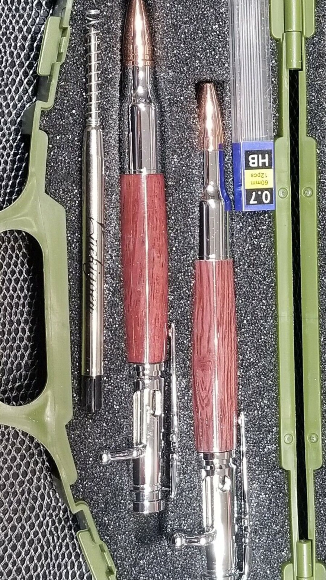 Handmade Full Set 30 Caliber Magnum Bolt Action Bullet Ink Pen Pencil ...