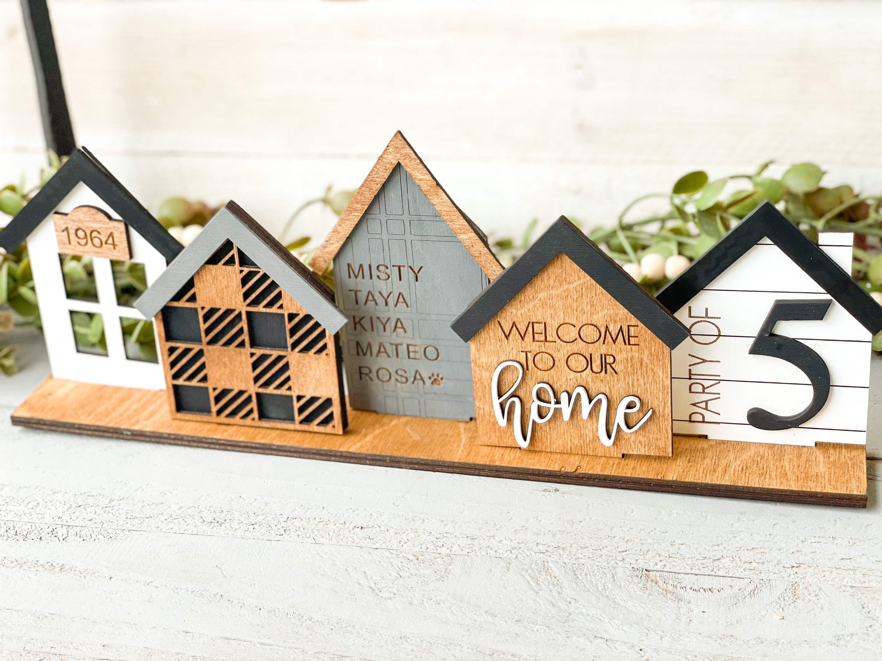 Mini Laser Cut House Scene, Table Center Piece, House Warming Gift ...
