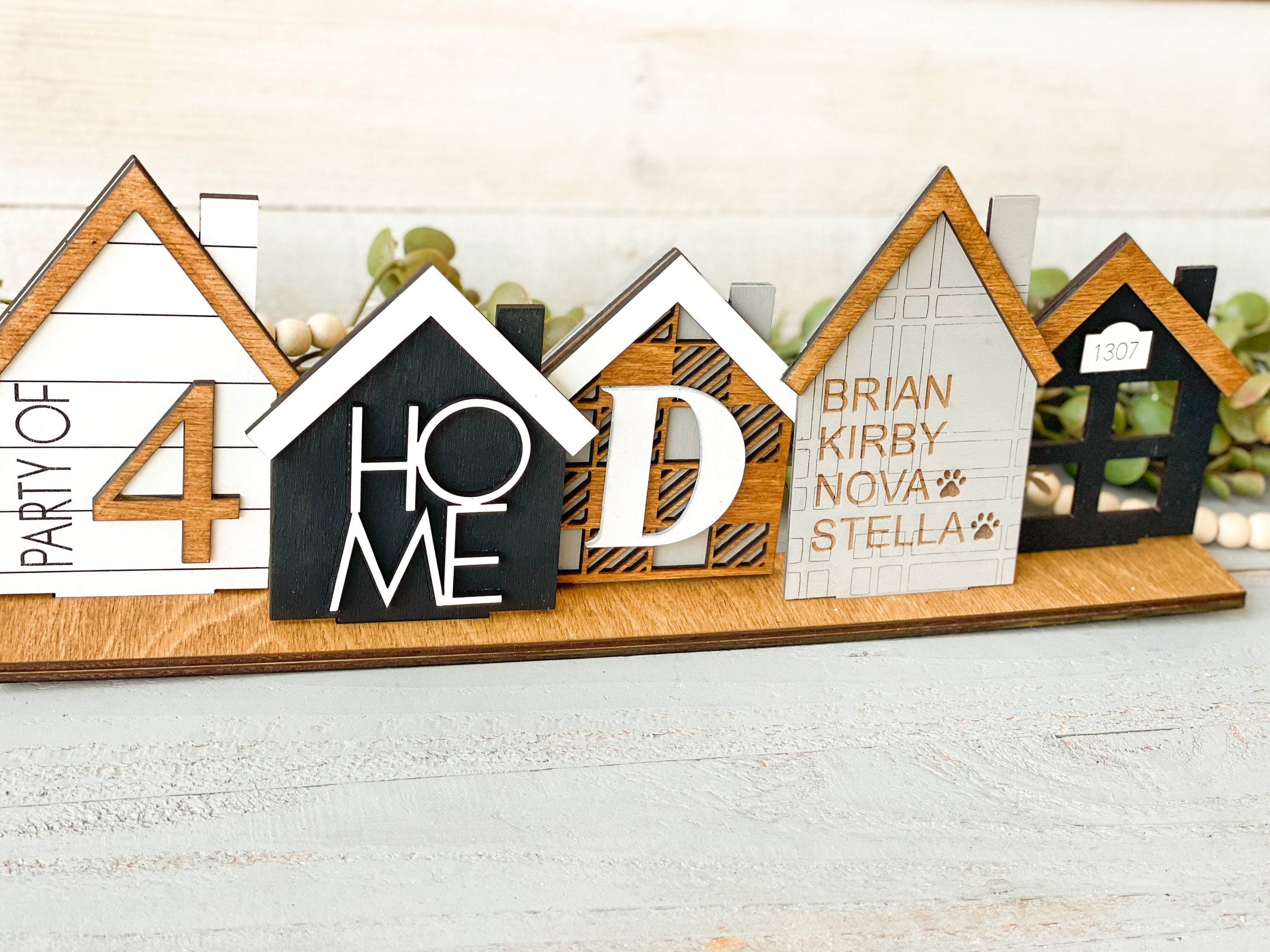 Mini Laser Cut House Scene, Table Center Piece, House Warming Gift ...