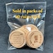 A-round TUIT Wood Coins - Etsy