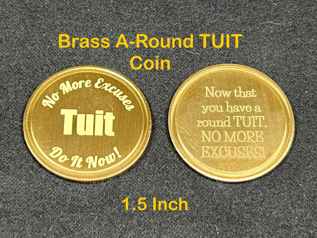 Brass A-round TUIT Coin - Etsy