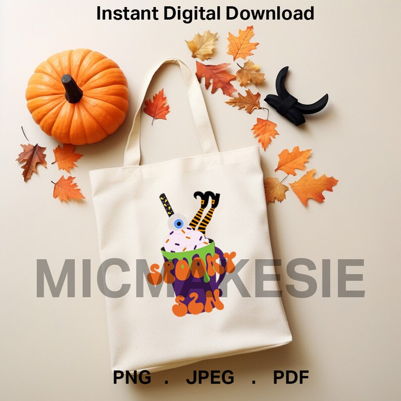 Spooky Szn Latte PNG JPEG PDF Halloween Hoodie Sweater Jumper Digital ...
