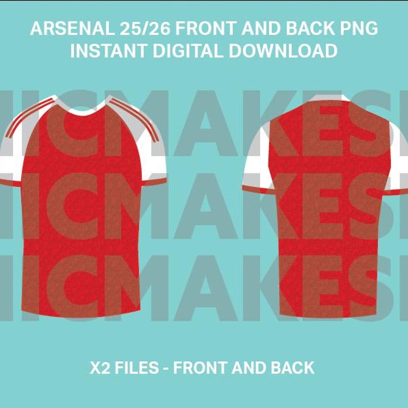 Arsenal Clipart Png - Etsy UK