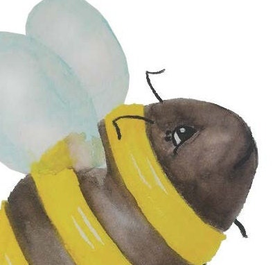 Printable Watercolor Bumblebee Counting Sticker Reward Chart INSTANT ...