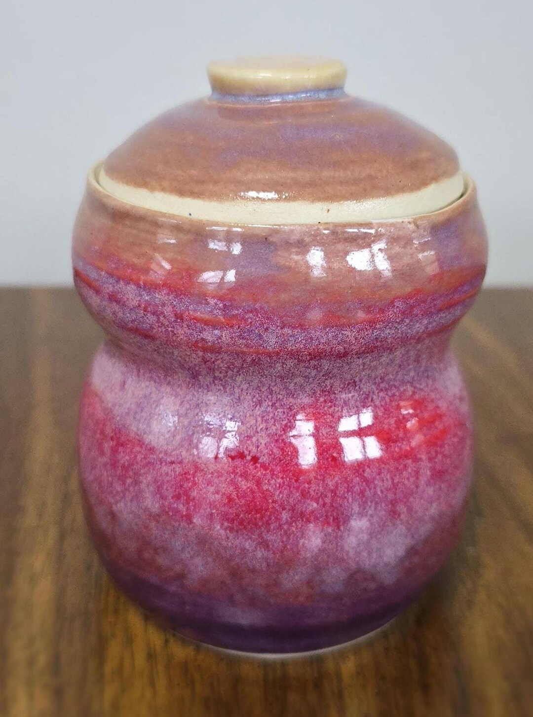 The Pink Pot - Wheel Thrown Pot With Gloss, Lavender Mist, Sangria, and ...