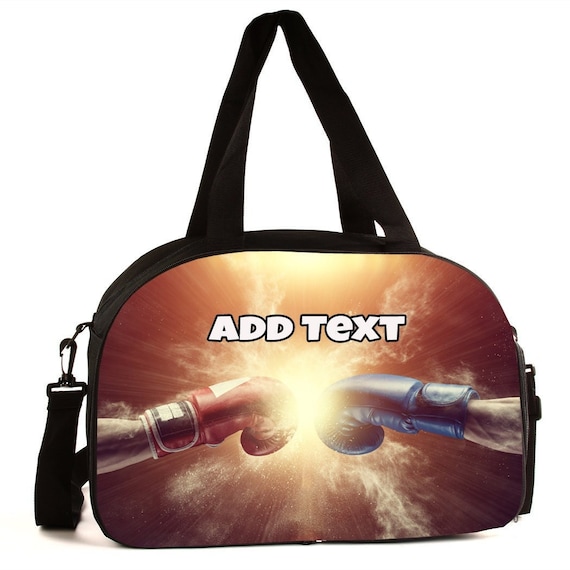 Boxing Sport/gym Full Color Duffel Bag Personalized With Name - Etsy