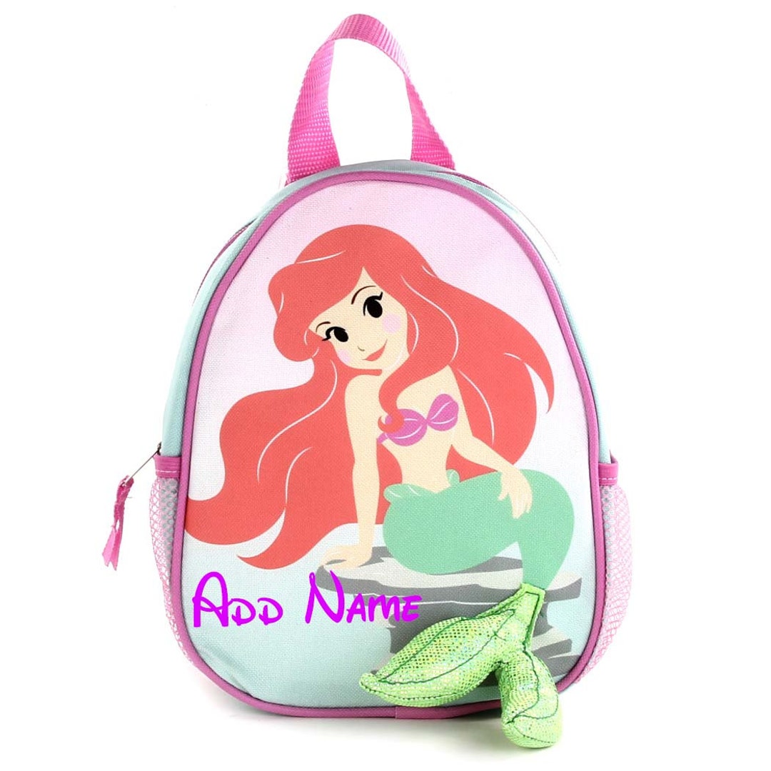Personalized Disney Little Mermaid 10 Inch Mini Backpack With Harness ...