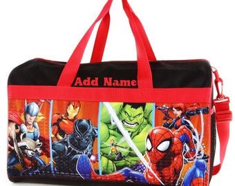 Personalized Kids Character Travel Duffel Bag Avengers | Etsy