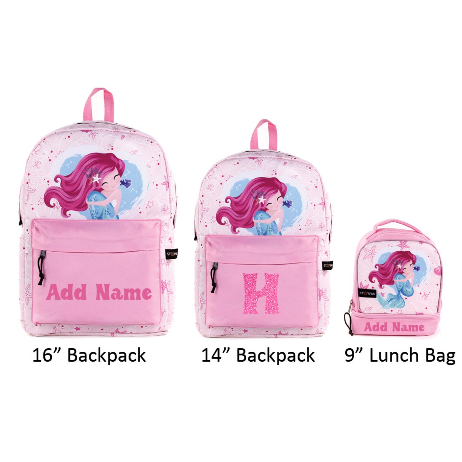 Personalized School Backpack or Lunch Bag - Mermaid - Etsy