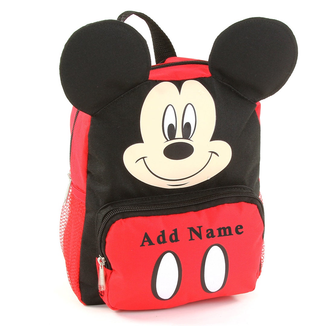 Personalized Disney Mickey Mouse Big Face Backpack With 3D Ears - Etsy
