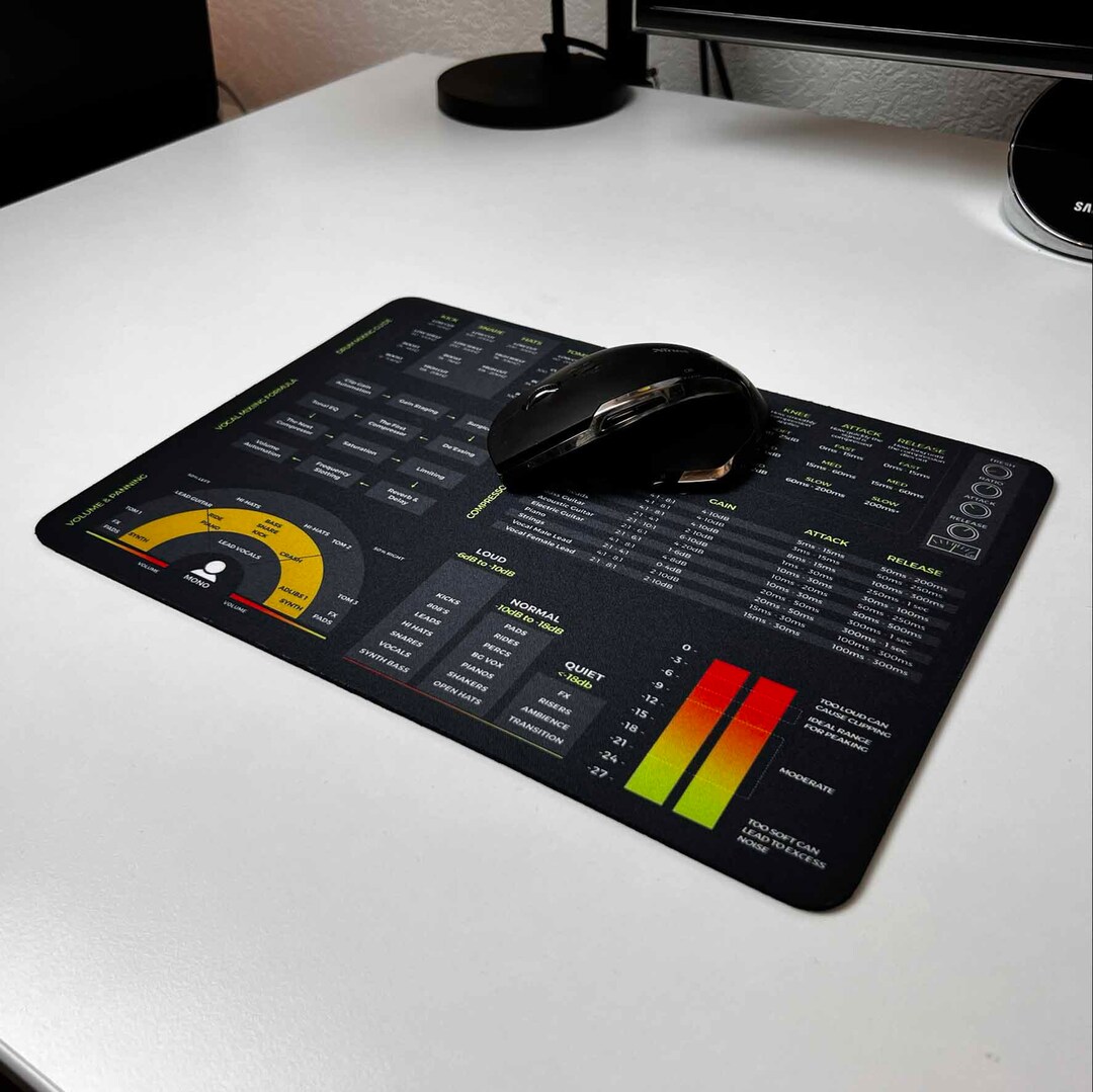 Mixing/mastering Cheat Sheet Mousepad - Etsy UK