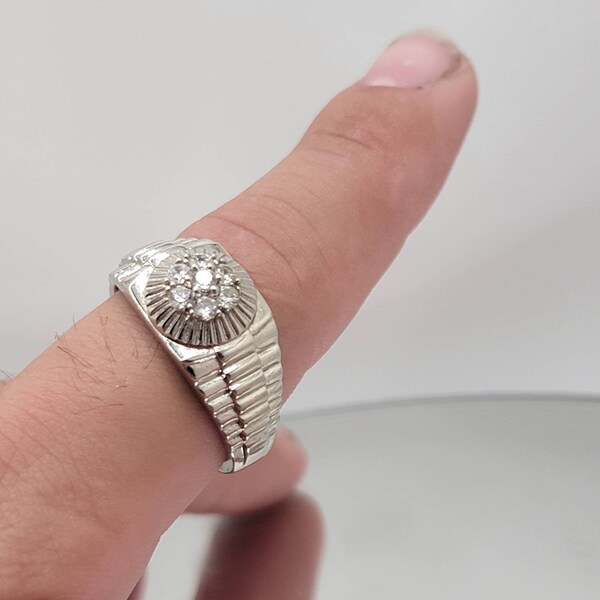 Silver Ring Watch - Etsy