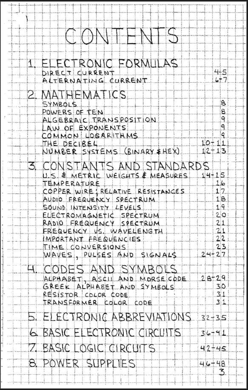 Engineer’s Mini-notebook: Formulas, Tables, and Basic Circuits (PDF ...
