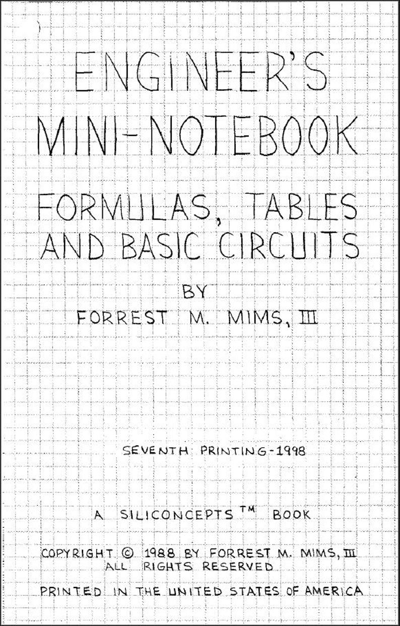Engineer’s Mini-notebook: Formulas, Tables, and Basic Circuits (PDF ...
