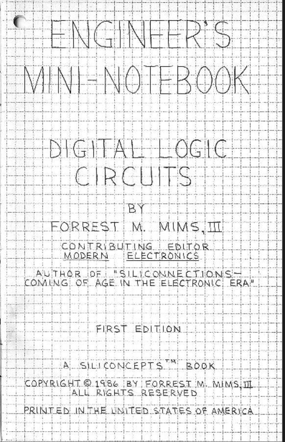 Engineer’s Mini-notebook: Digital Logic Circuits (PDF) - Forrest M. Mims III - Etsy