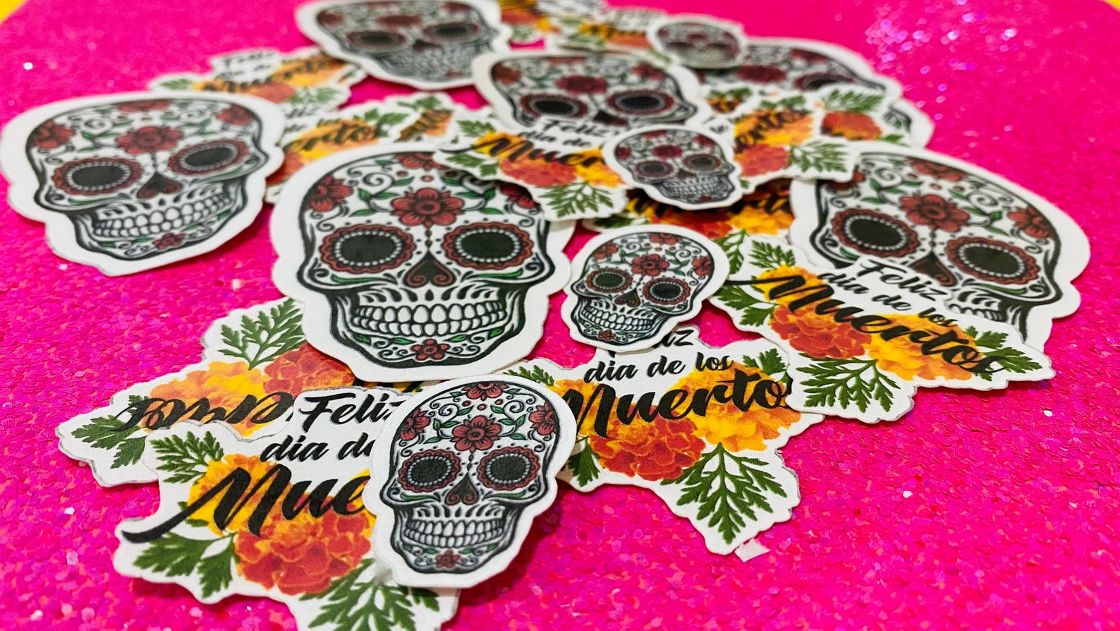 Dia De Los Muertos Sticker Pack day of the Dead | Etsy