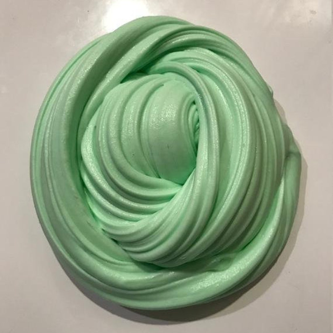 Green Super FLUFFY and STRETCH Slime - Etsy