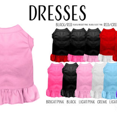 Blank Dog Dress Dog Blanks Vinyl Blanks DIY Embroidery - Etsy