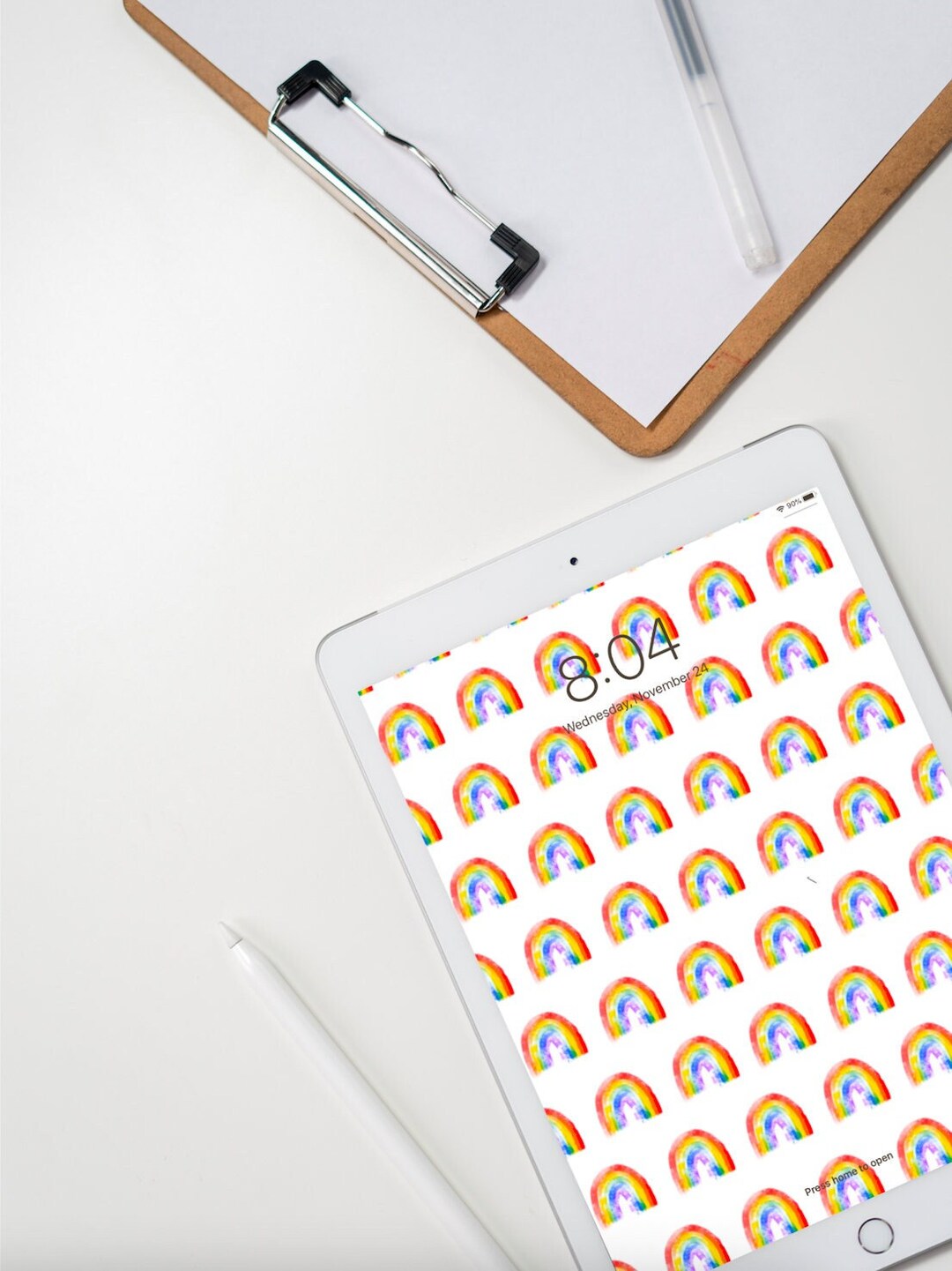 Rainbow Phone Wallpaper ~ iPad Wallpaper ~ Digital Download - Etsy