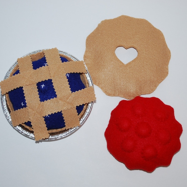 Felt Cherry Pie - Etsy