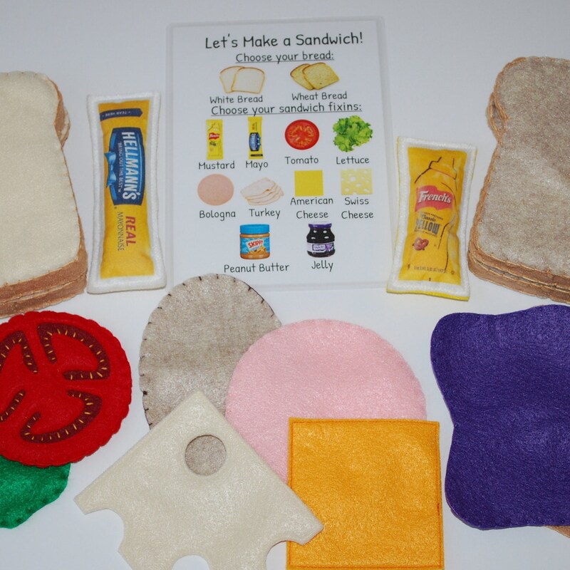 Felt Bread Play Food - Etsy