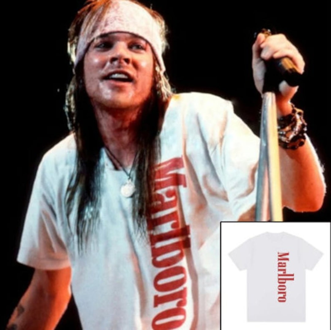 Marlboro Axl Rose Guns N Rose Shirts Y2k Trendy Marlboro - Etsy