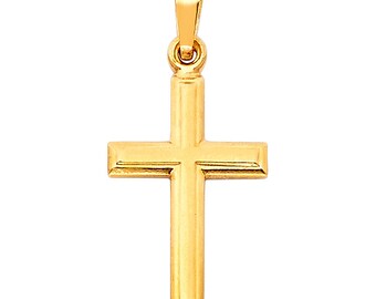 Gold Beveled Cross - Etsy