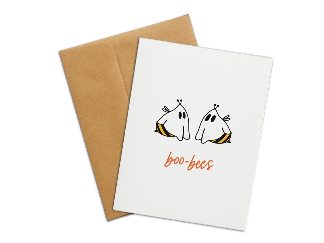Halloween Punny Cards, Ghost Themed Cards, Thinking of You Card, Ghost ...