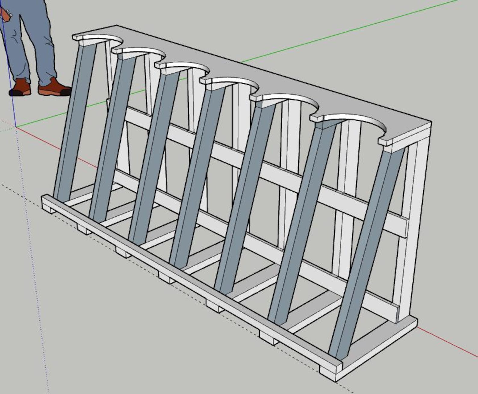 DIY Golf Bag Holder Sketchup Plan – Digital Woodworking Download | Golf ...