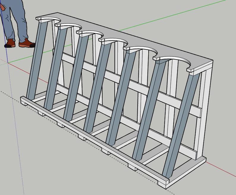 DIY Golf Bag Holder Sketchup Plan – Digital Woodworking Download | Golf ...