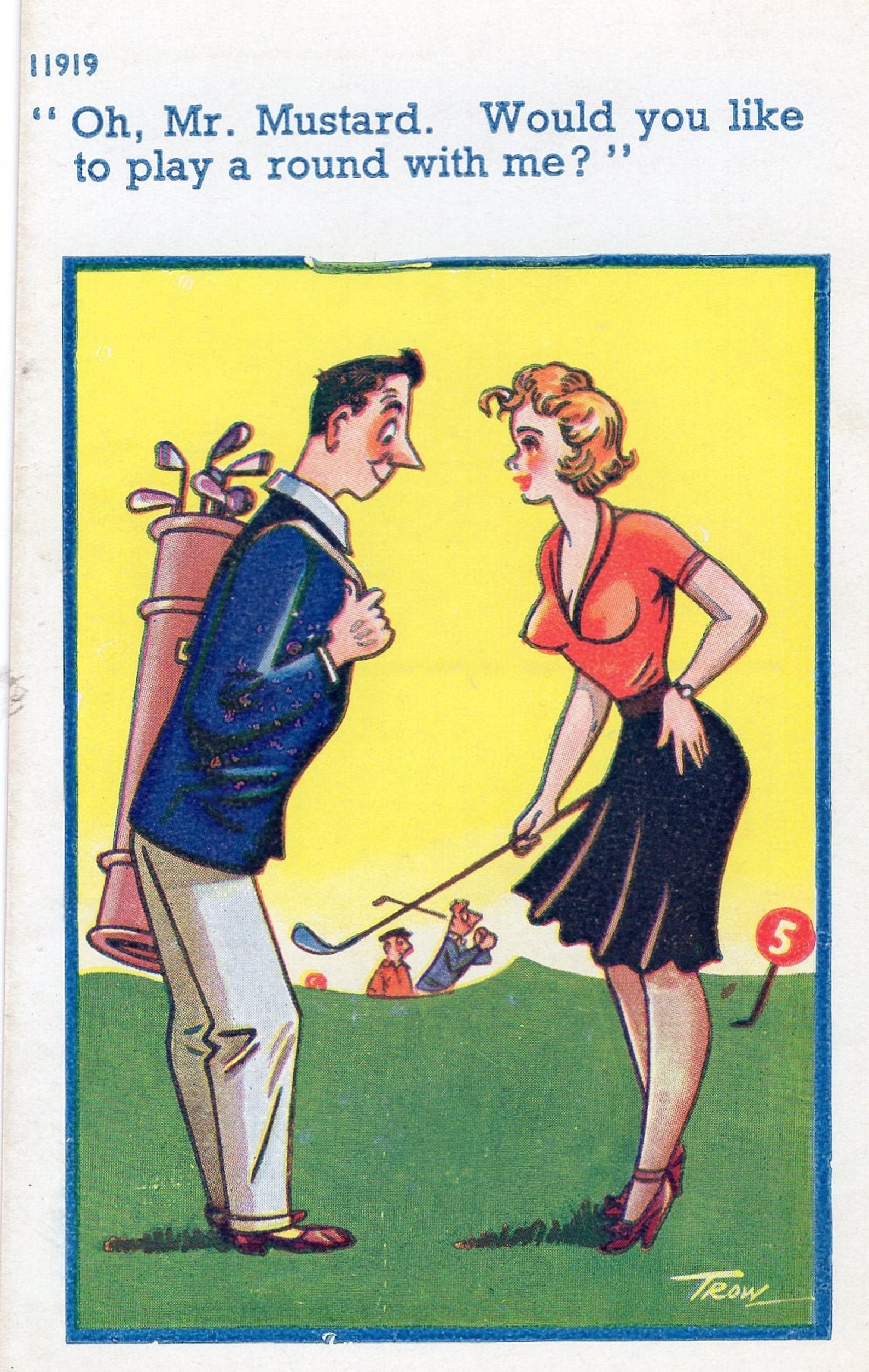 Comic Vintage Post Cards Pre 1960's Trow - Etsy